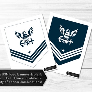 US Navy Banner Set — USN Banner, Military Homecoming, Enlistment ...