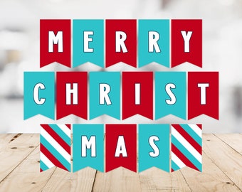 Red Aqua Christmas - Etsy