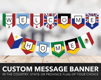 Welcome Home Banner - Etsy