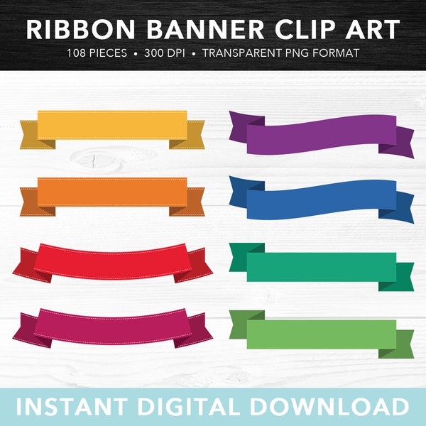 Banner Clip Art - Etsy