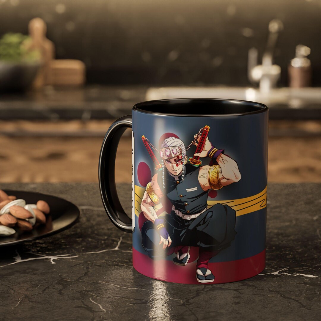 Anime Mug, Uzui Mug, Colorful Demon Slayer Coffee Mug, Anime Gift ...