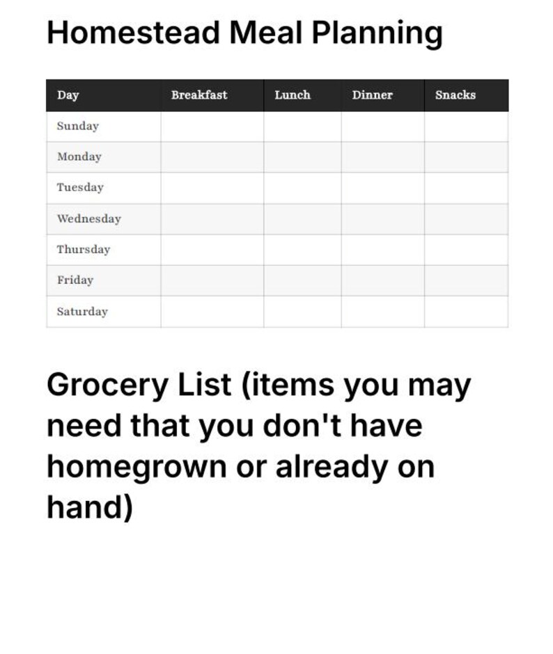 Printable Homestead Planner and Journal: Farm & Garden Organizer (PDF ...