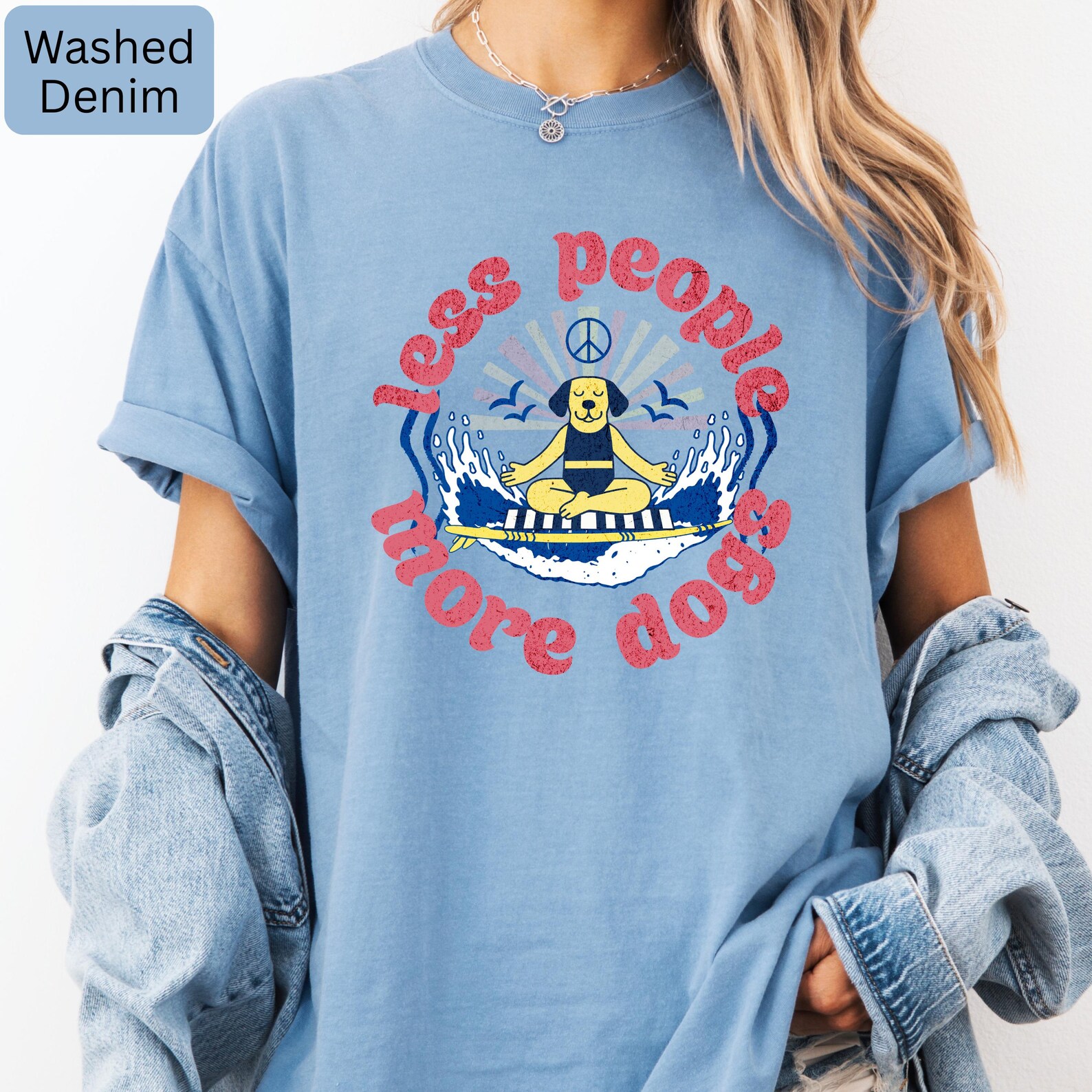 Less People More Dogs Shirt Comfort Colors® Tee | Vintage Dog Lover ...