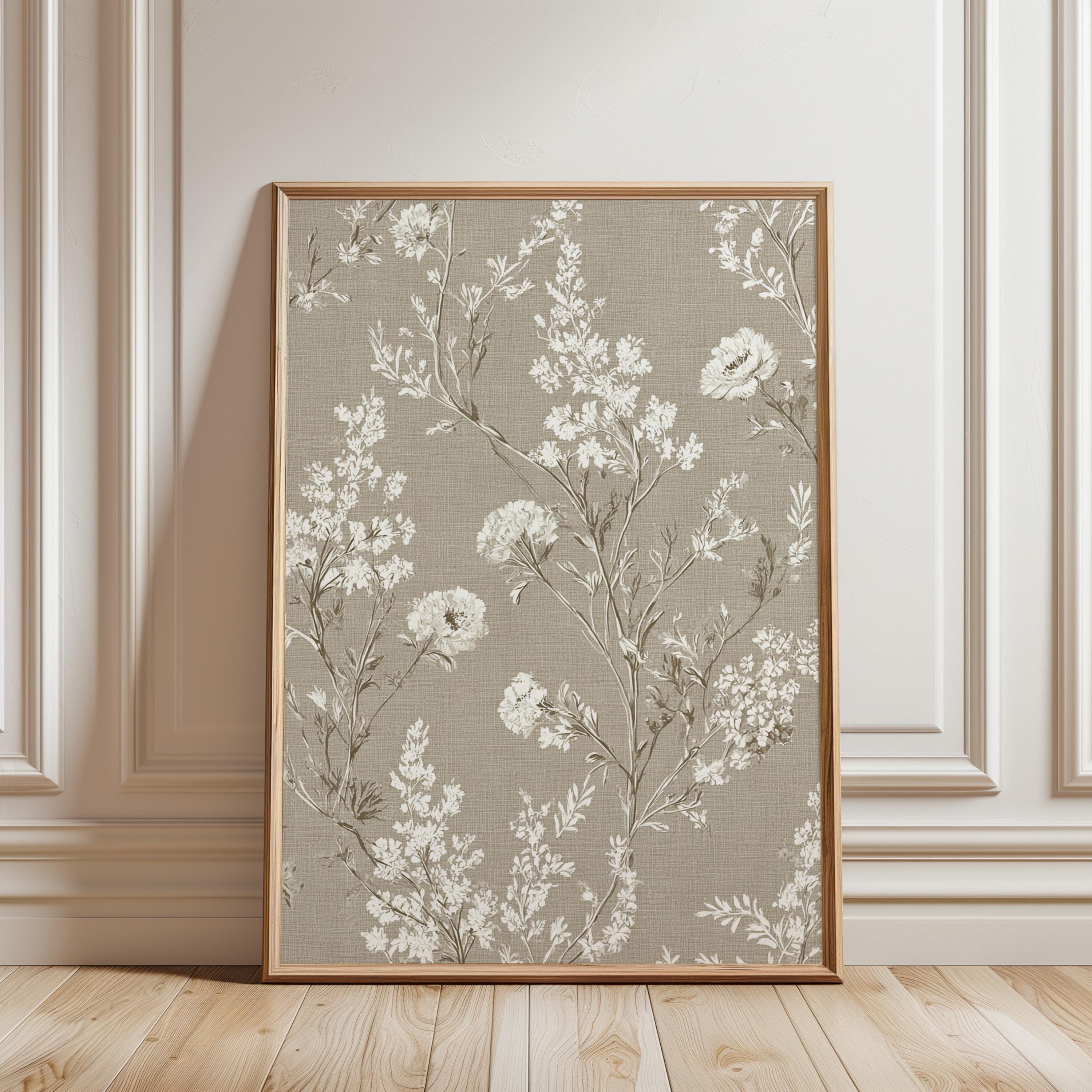 Antique Floral Pattern- Farmhouse Decor Digital Download | Botanical ...