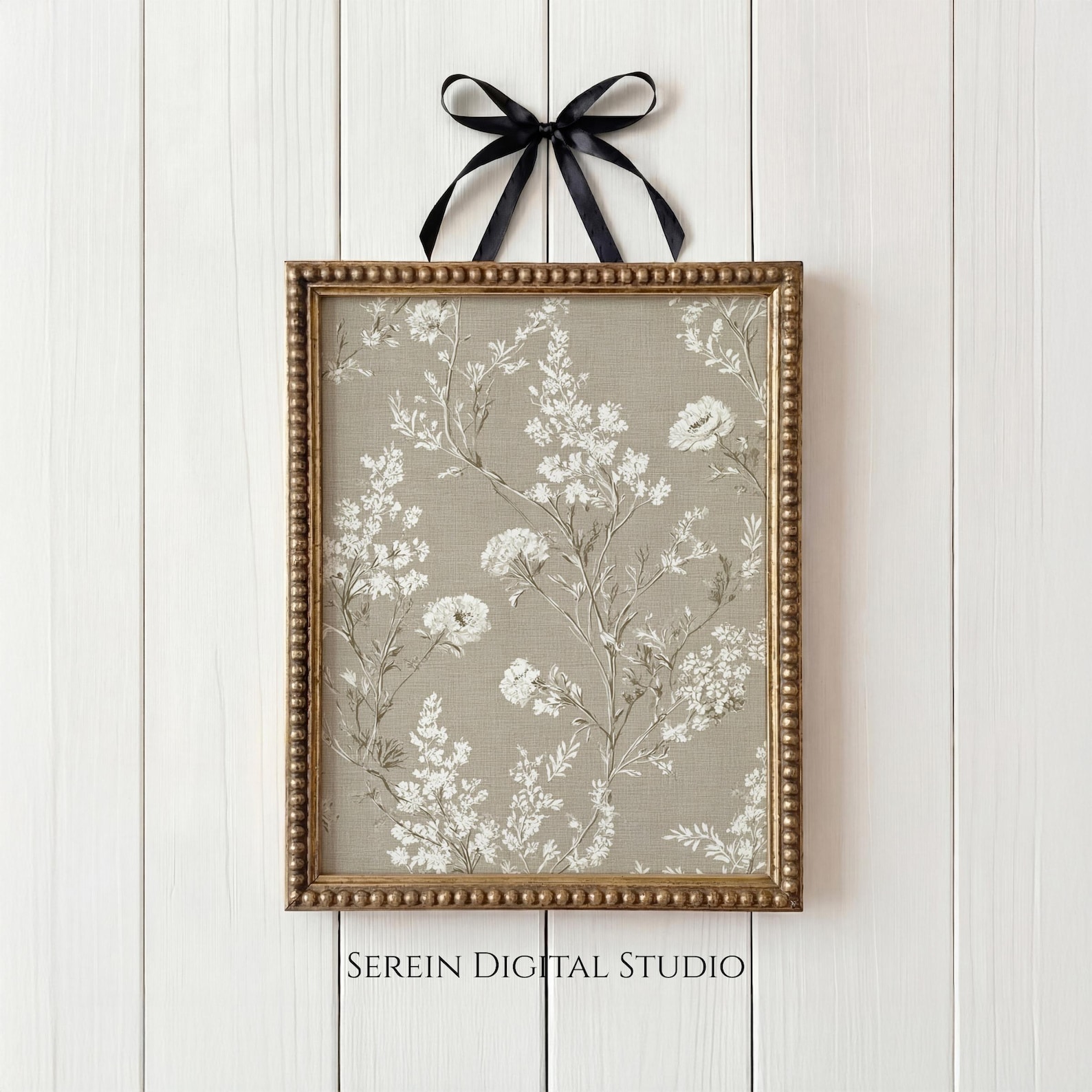 Antique Floral Pattern- Farmhouse Decor Digital Download | Botanical ...