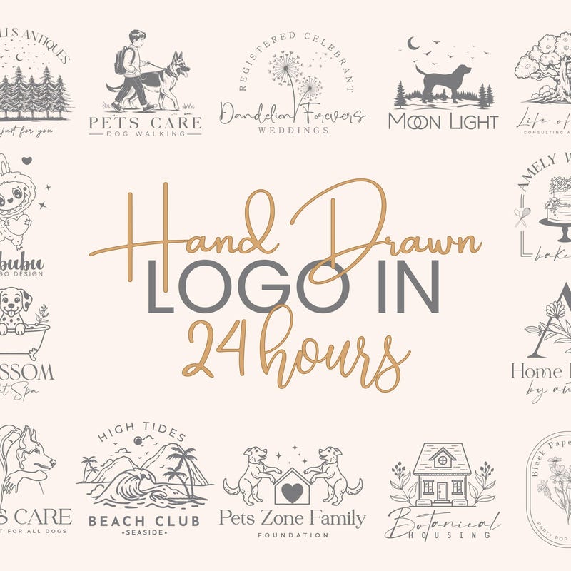 Hand Drawn Logo - Etsy