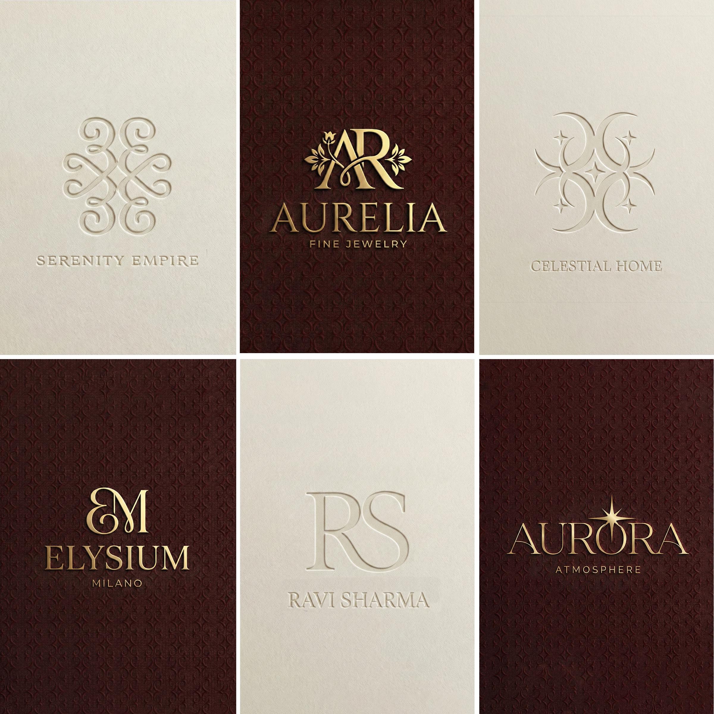 Custom Monogram Logo Design | Luxury Monogram Logo | Minimalist Wedding ...