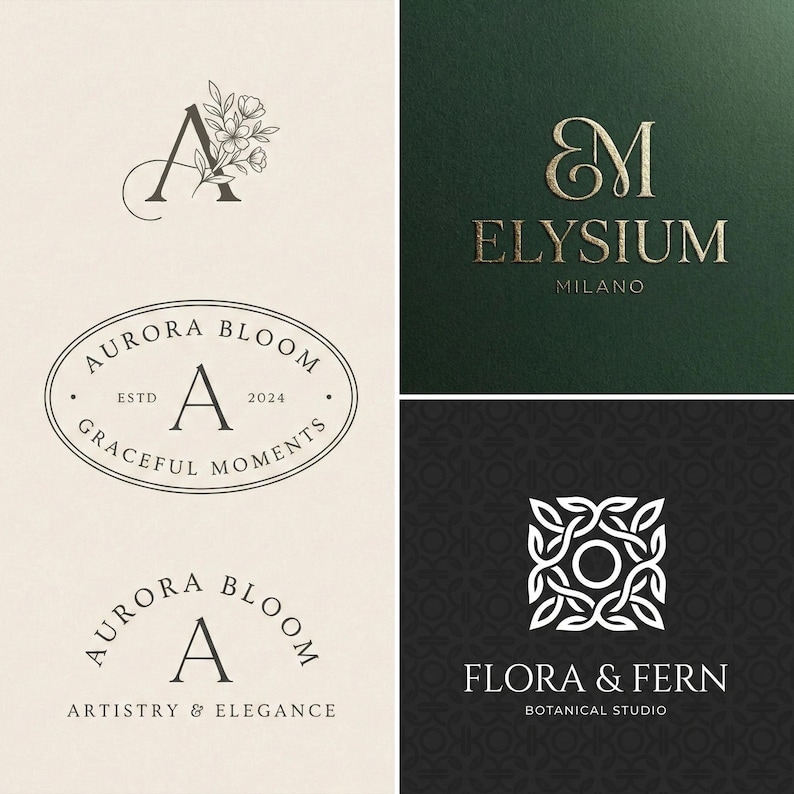 Custom Monogram Logo Design | Luxury Monogram Logo | Minimalist Wedding ...