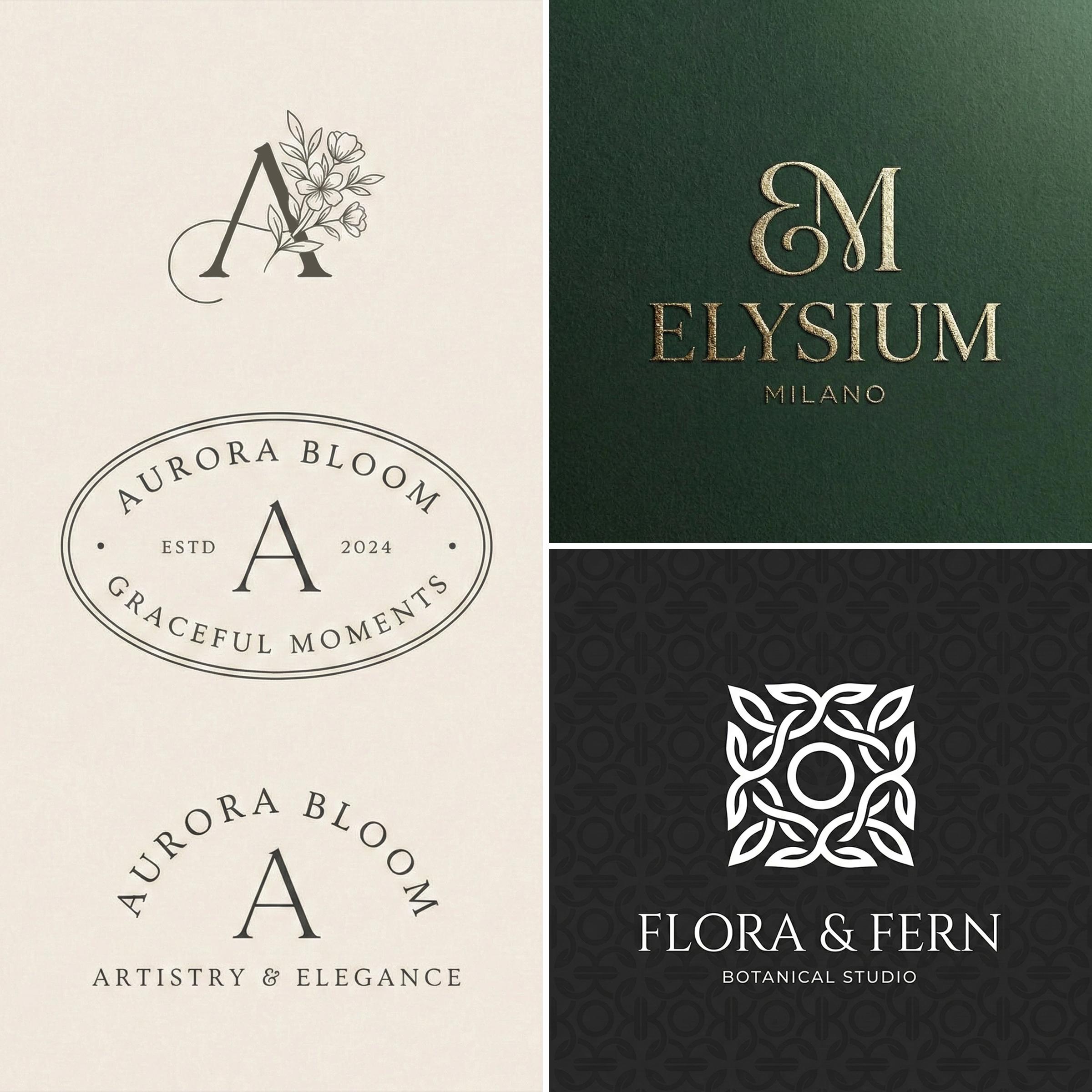 Custom Monogram Logo Design | Luxury Monogram Logo | Minimalist Wedding ...