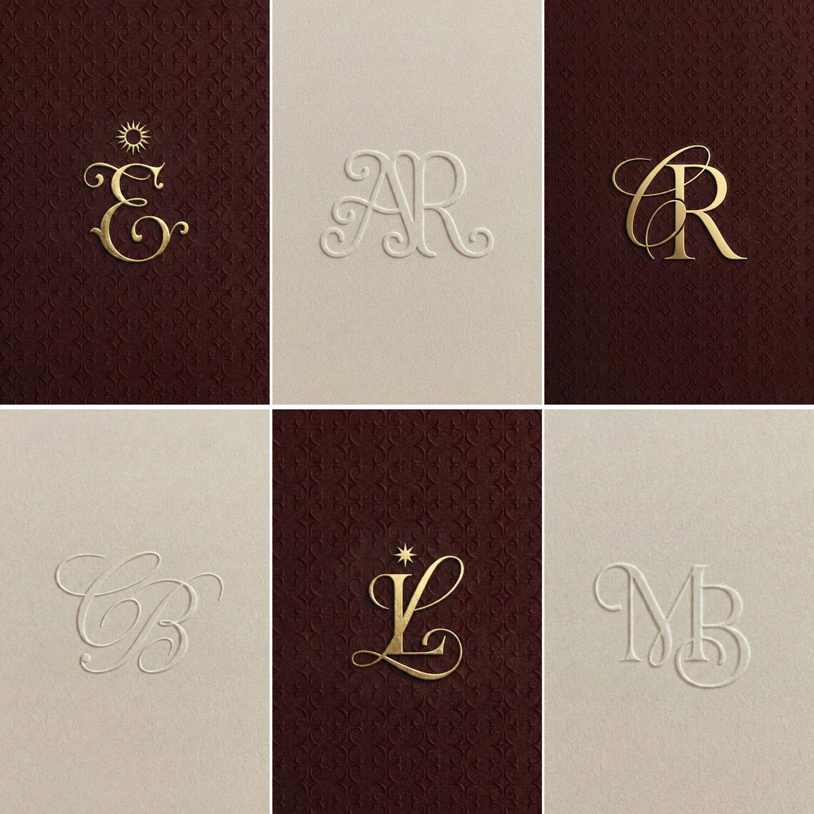 Custom Monogram Logo Design | Luxury Monogram Logo | Minimalist Wedding ...