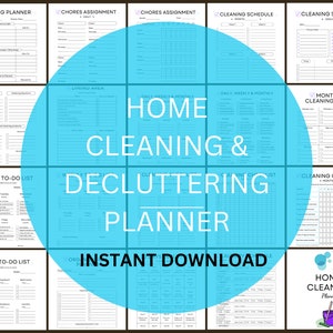 PRINTABLE: Home Cleaning & Decluttering Planner-50 Pages DIGITAL ...