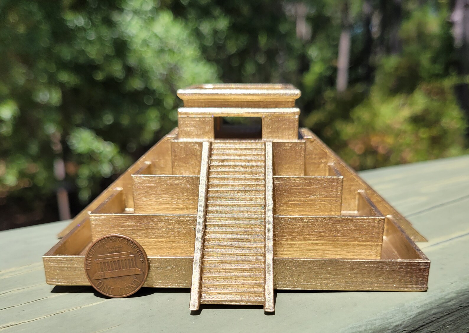 MINI Temple of Chichen Itza in Gold Replica - Etsy