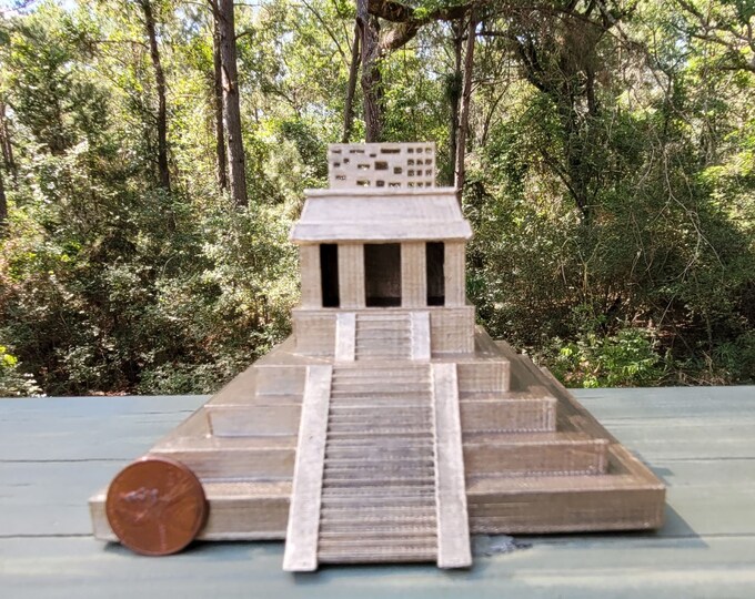 MINI Temple of Palenque in Gold Replica - Etsy
