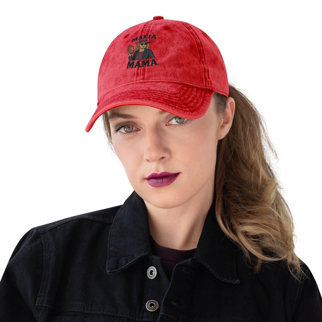 Mafia Mama Cap: Buffalo Embroidered Cotton Twill Dad Hat - Etsy