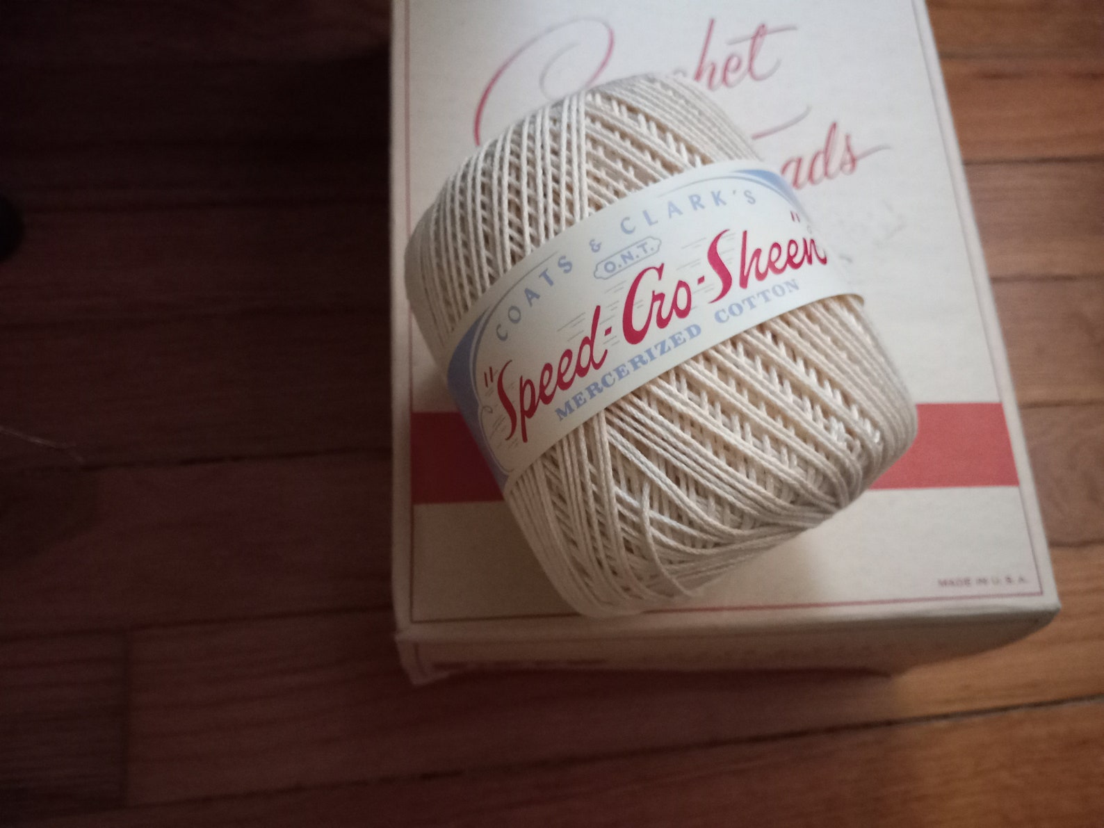 Coats & Clarks Speed Cro Sheen off White Cotton Thread - Etsy