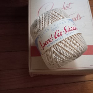 Coats & Clarks Speed Cro Sheen off White Cotton Thread - Etsy