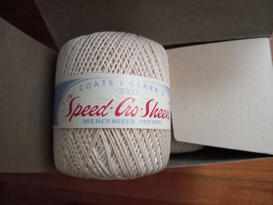 Coats & Clarks Speed Cro Sheen off White Cotton Thread - Etsy