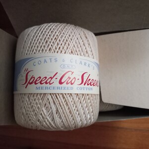 Coats & Clarks Speed Cro Sheen off White Cotton Thread - Etsy