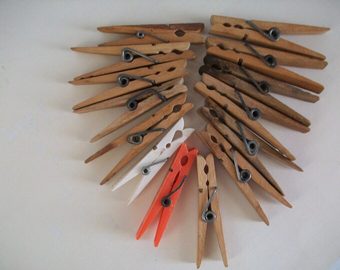 14 Rustic Wooden Pins Shabby Chic Decor Farm House Decor Naturally ...