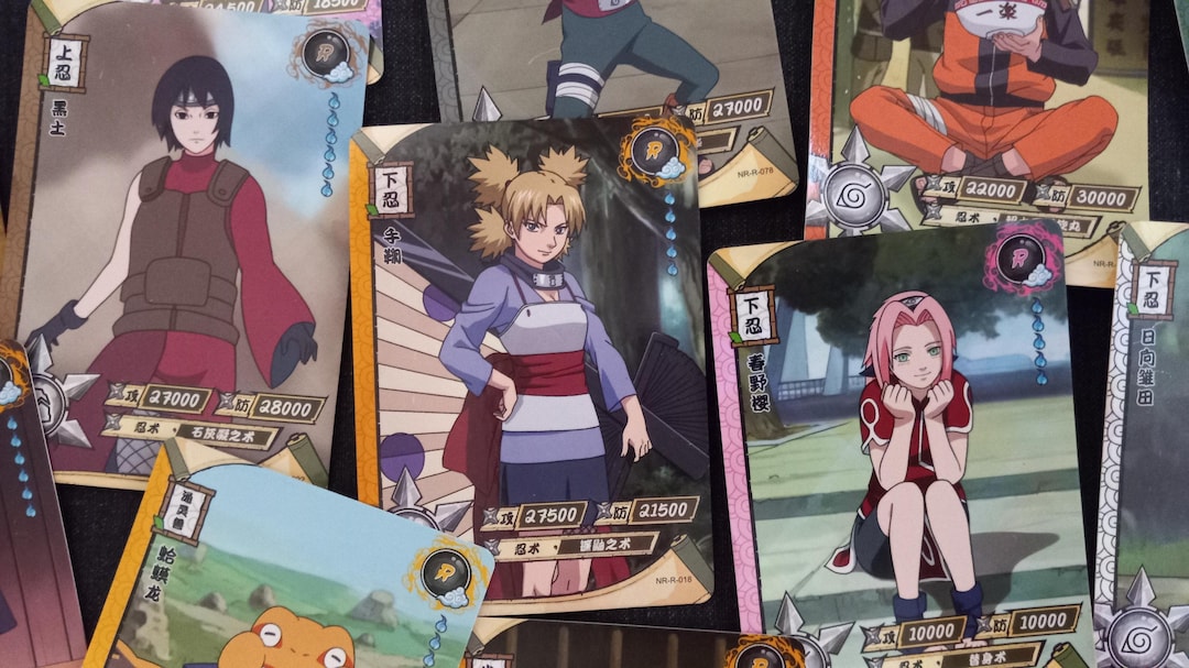 Vintage Naruto Trading Cards: 21 Anime Character Cards - Etsy