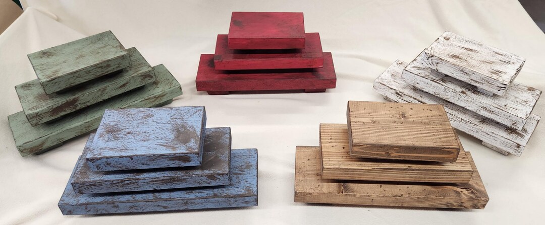 Rustic Wooden Pedestals - Etsy