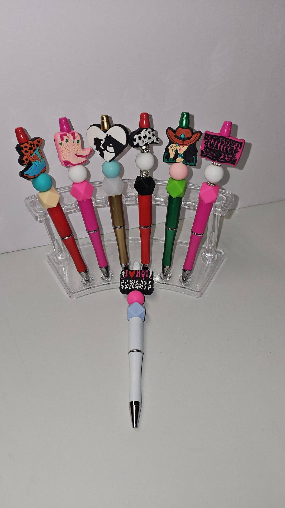 Western | Cowgirl Beaded Ballpoint Pen | Novelty Writing Pen - Etsy