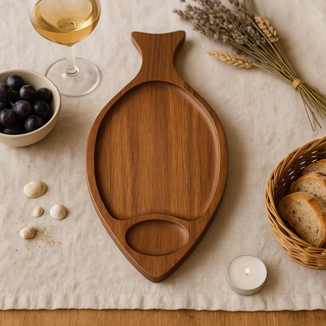 Wooden Fish Apero Board – Cheese Charcuterie Platter – Original Gift ...