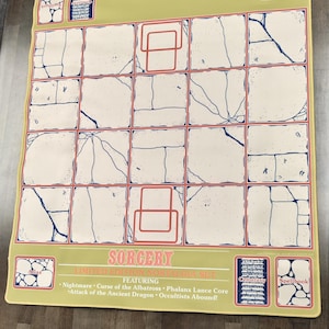 2 Player Sorcery Trading Card Game Grid Playmat With Dungeon Squares - Etsy