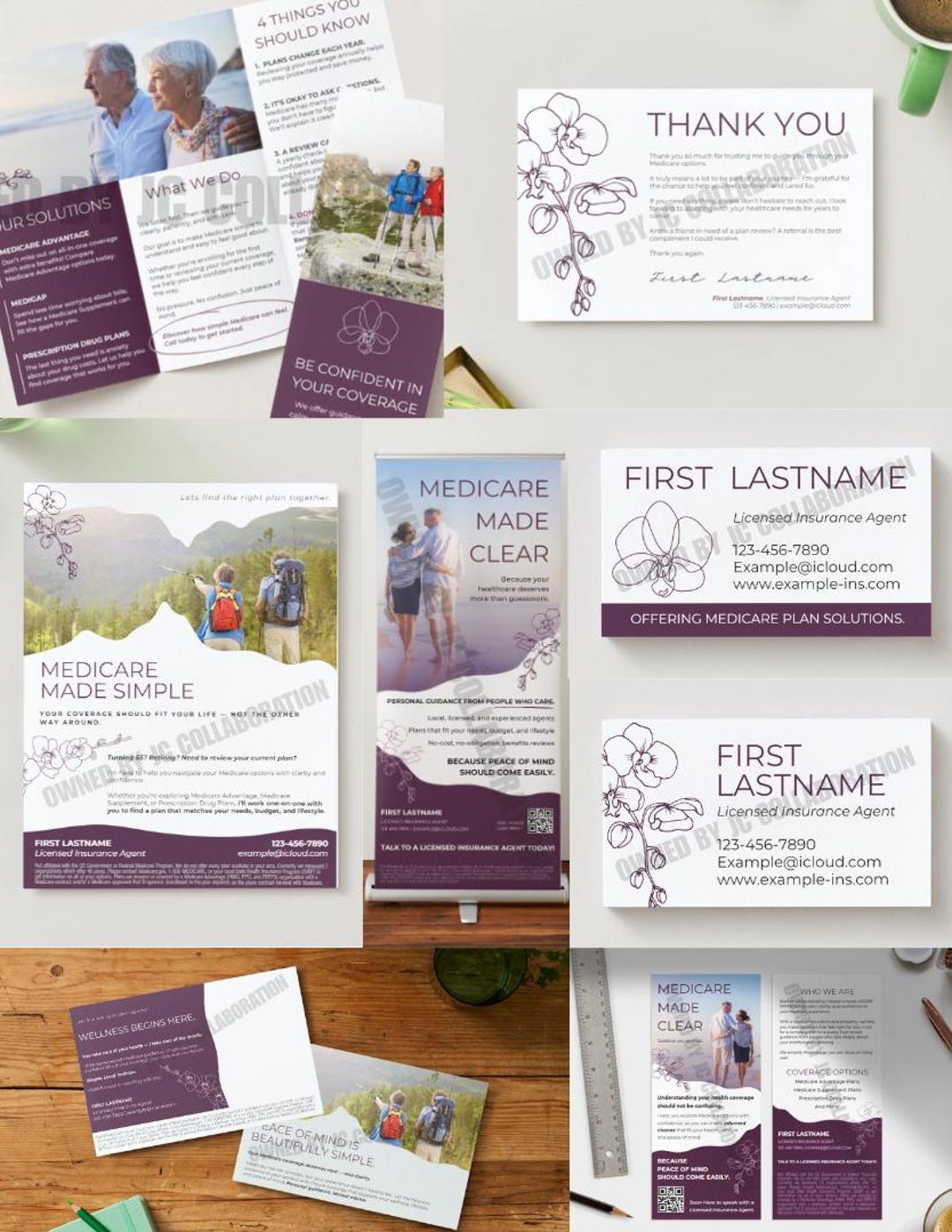 Medicare Agent Marketing Kit: Flyers, Postcards, Business Cards - Etsy