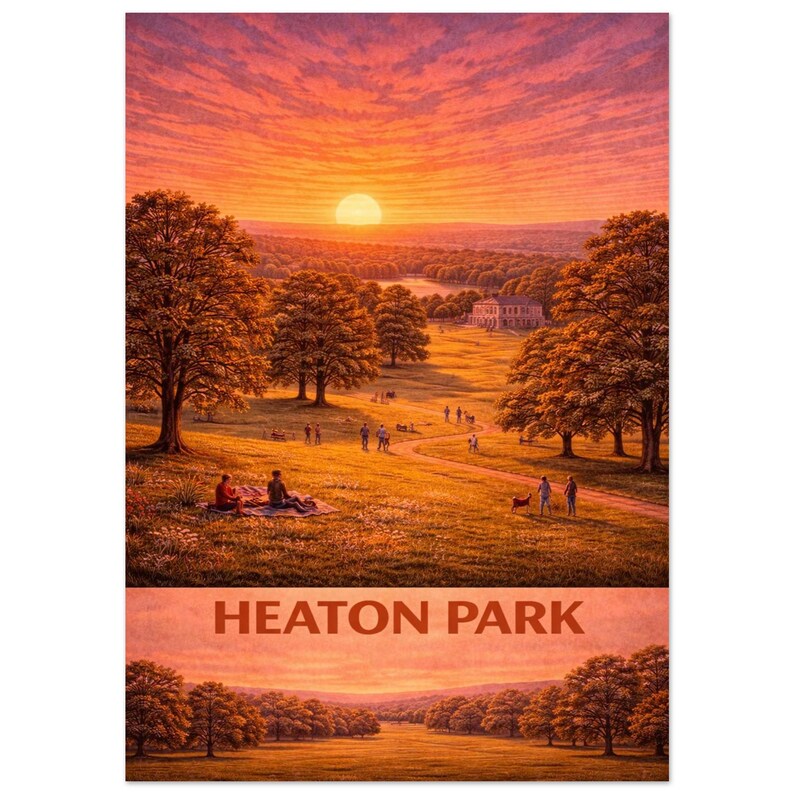 Heaton Park Art Print | Greater Manchester - Etsy