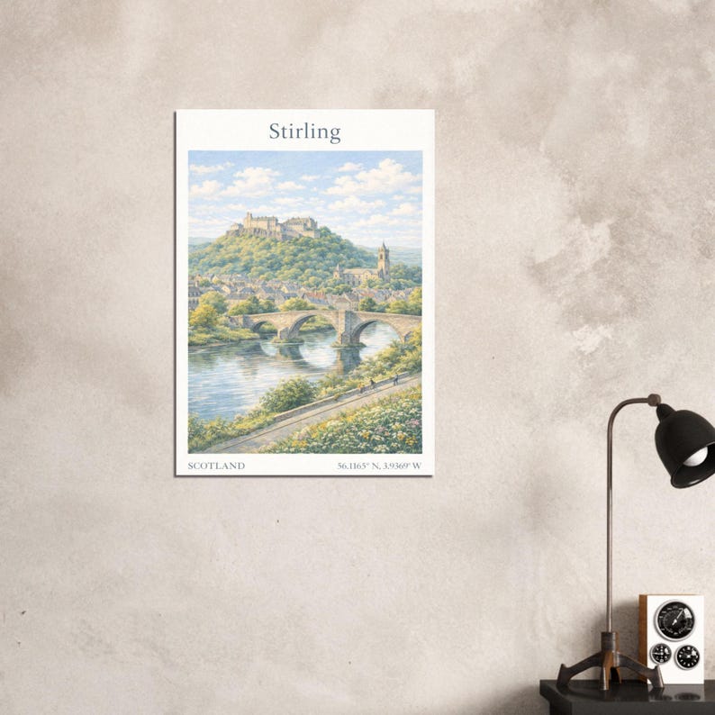 Stirling Stirling Art Print | Scotland Wall Art - Etsy UK
