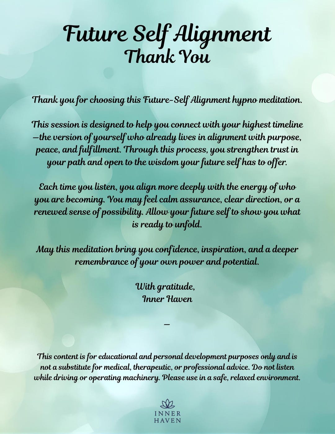 Clinical Hypno-healing Meditation Future Self Alignment Deep Healing ...