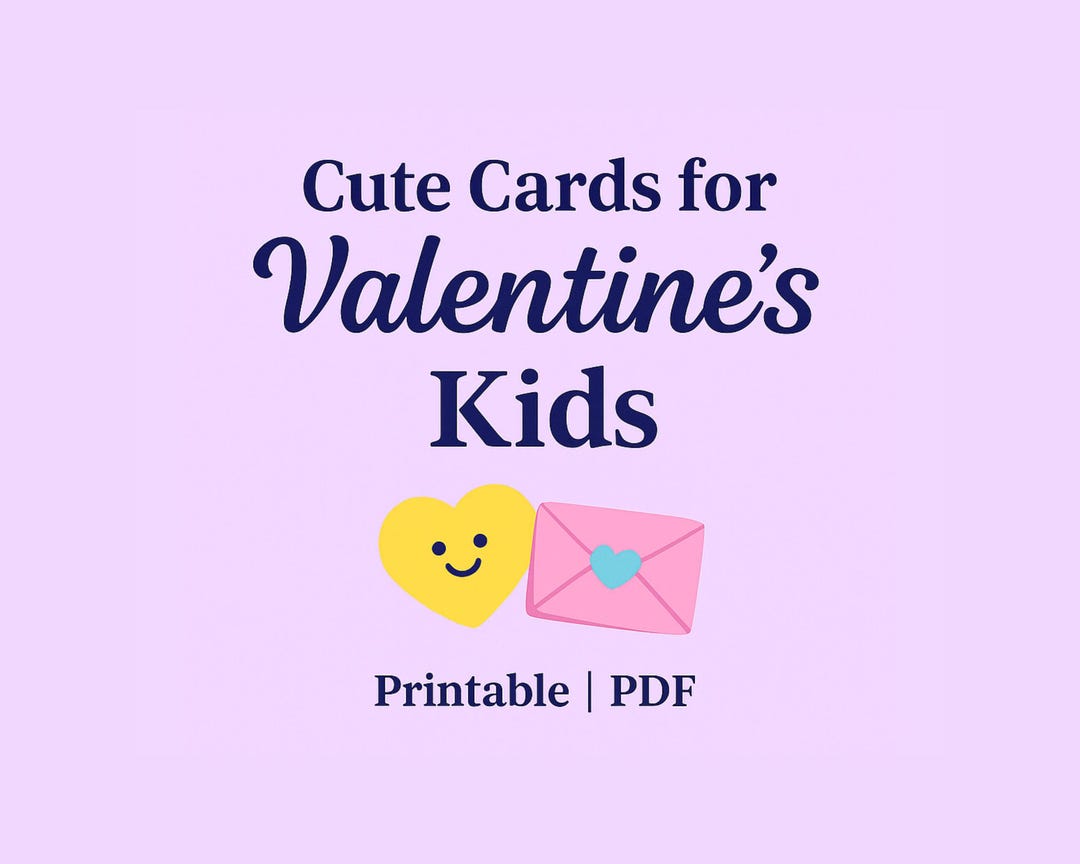 Printable Valentine’s Cards for Kids | Classroom Exchange Cards | Color ...