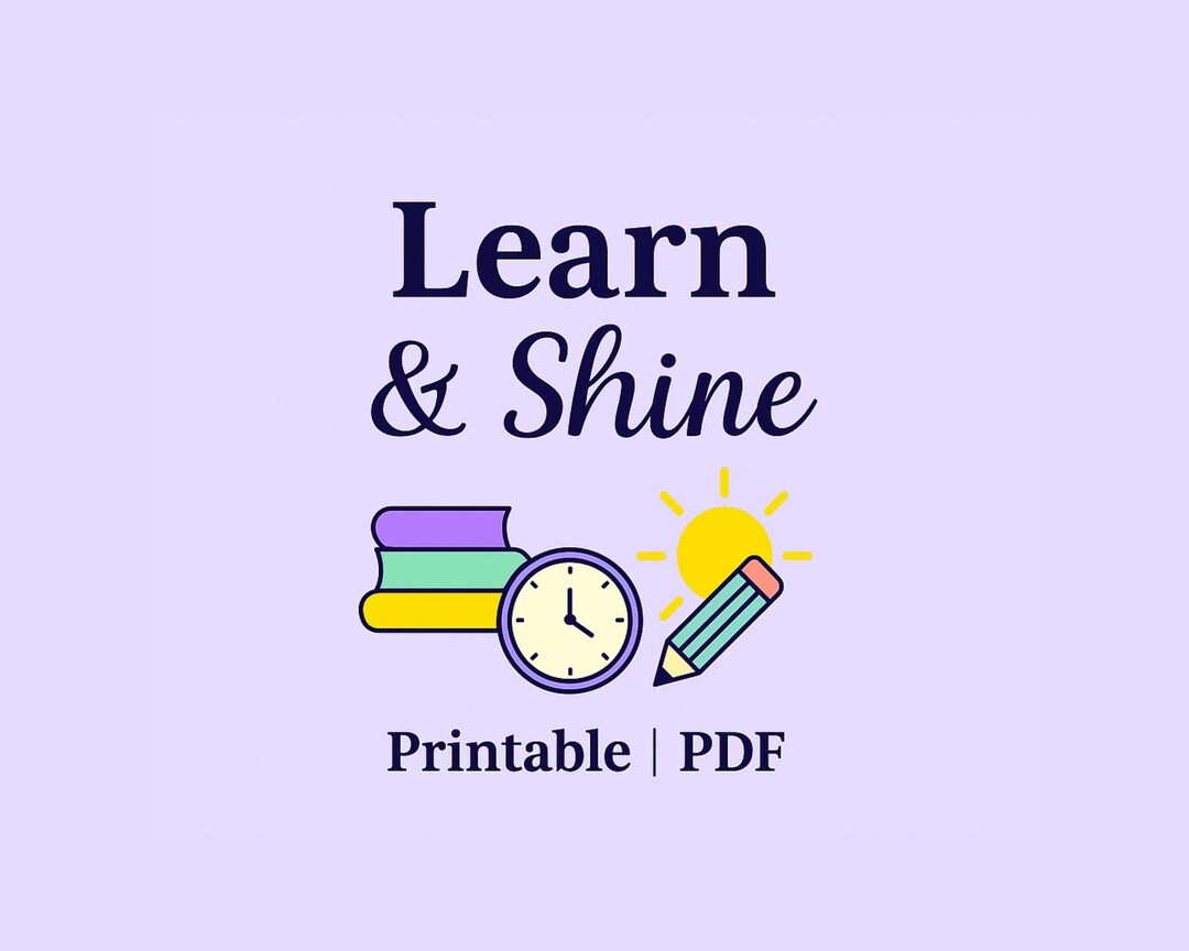 Daily Homeschool Schedule Printable | Kids Study Planner | Homeschool ...