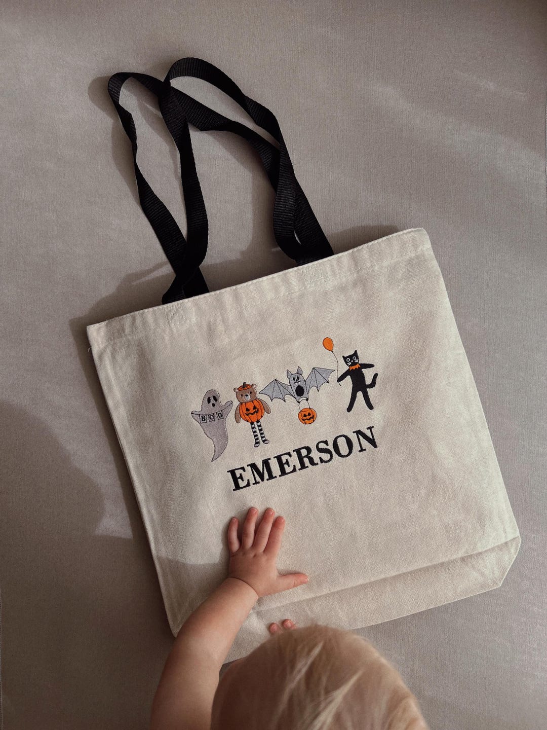 Custom Embroidered Trick-or-treating Bag - Etsy