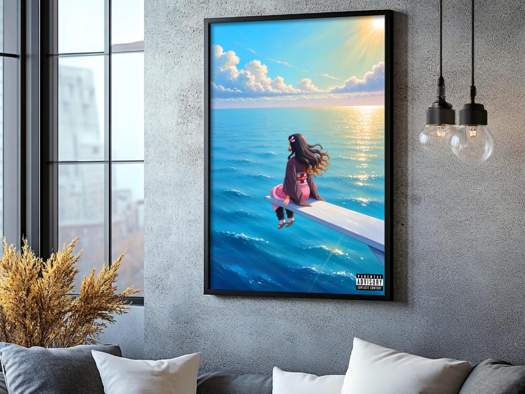 Nezuko X SOS Anime Album Cover Digital Download | Anime Inspired Wall ...