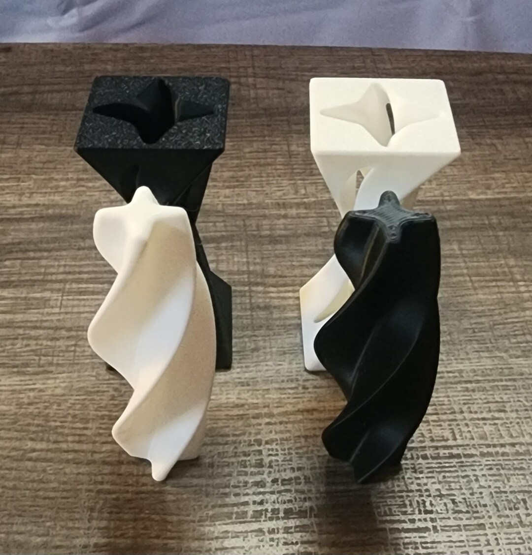 Kinetic Fidget Desk Toy – 3D Printed Twisting Stress Relief Sculpture ...