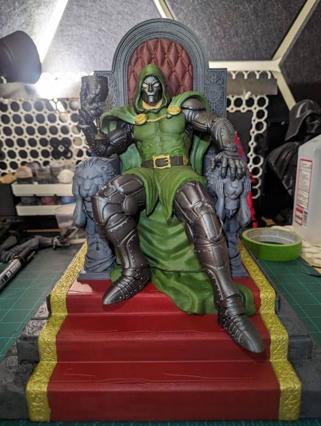 Dr. Doom STL File | Marvel Villain Statue for 3D Printing | Figure ...