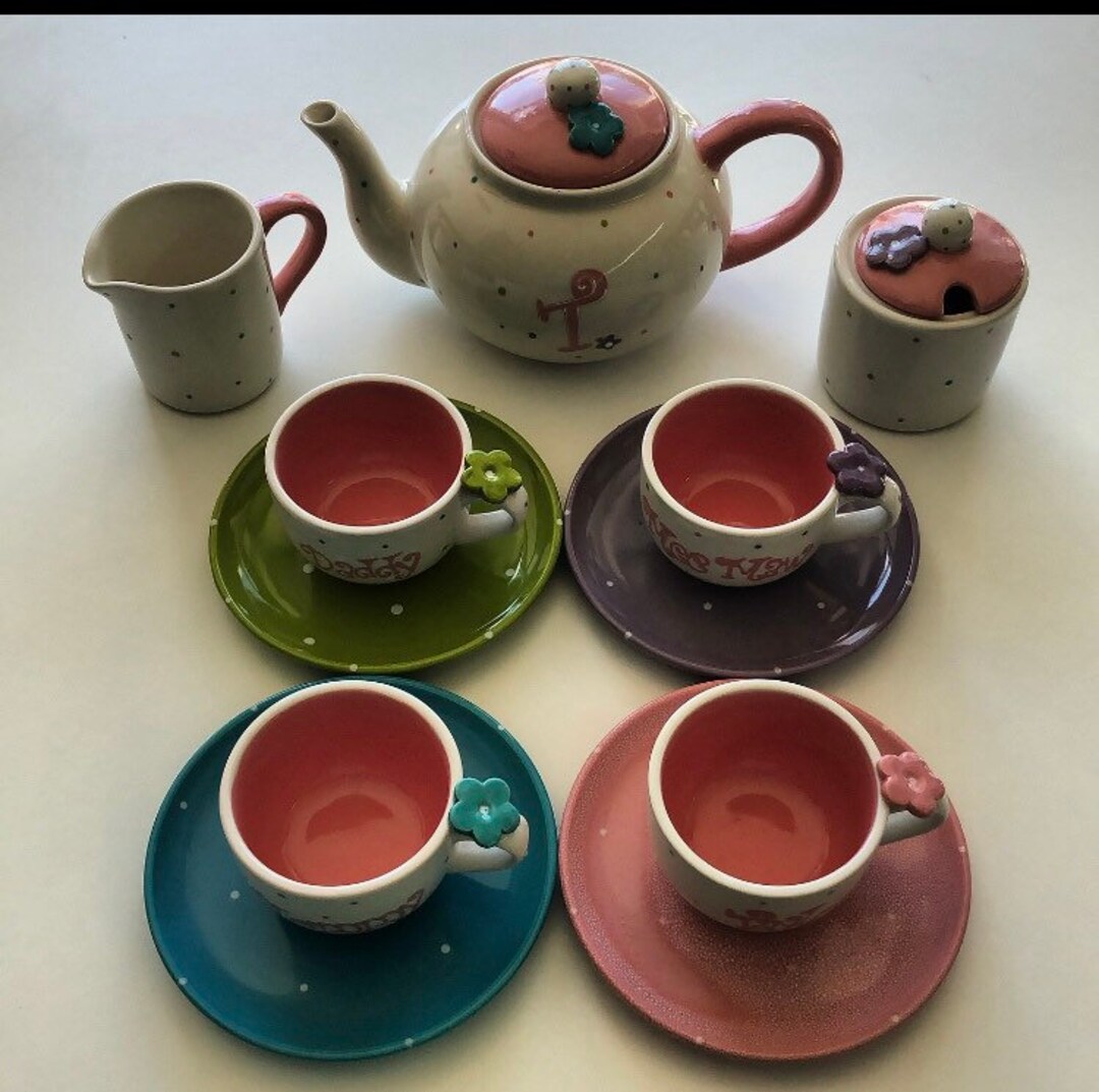 Cotton Candy Tea Set - Etsy