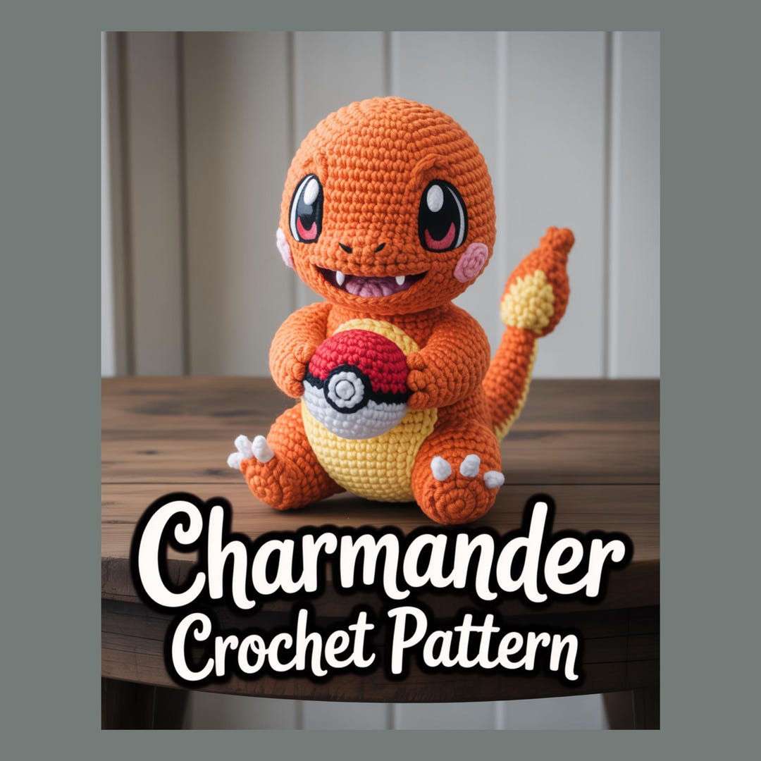 DIY Charmander Crochet Pattern – Pokémon Amigurumi, Crochet Plushies ...