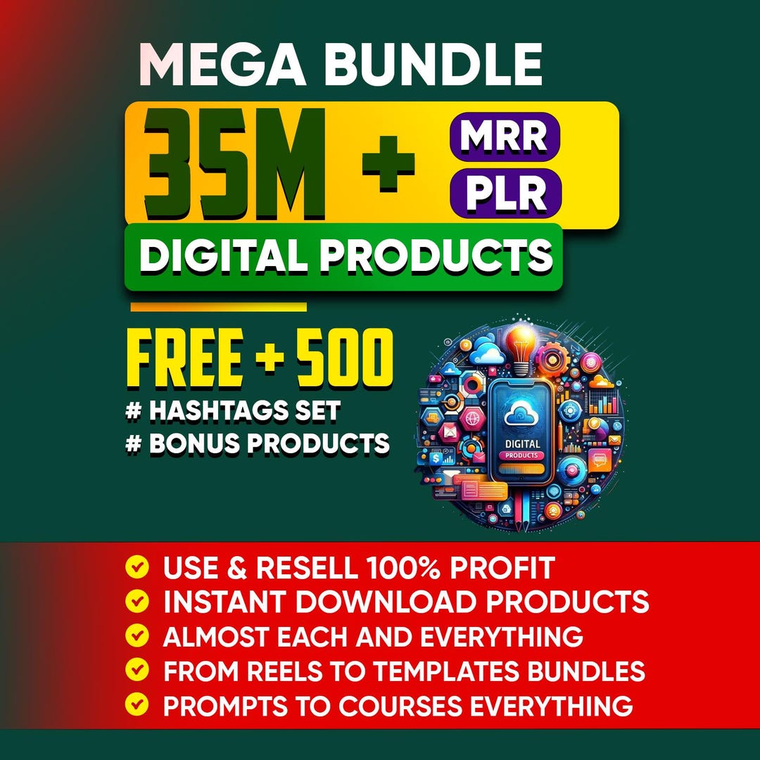 35 Million Mega PLR MRR Bundle for Passive Income | Master Resell ...