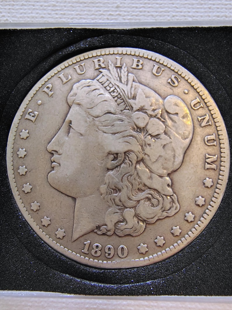 Morgan Silver Dollar 1890 Cc - Etsy