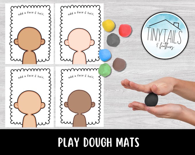 Faces Playdough Mats, Diversity Activity, All About Me, Emotions Play ...