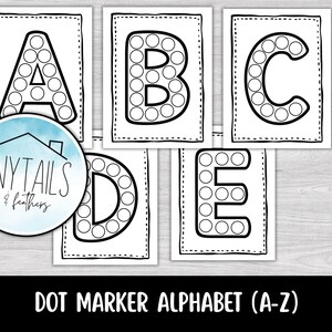 Alphabet Bundle Printable | Letter Worksheets + Dot Marker Pages ...