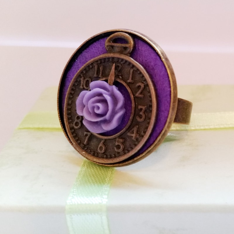 Clock Finger Ring - Etsy