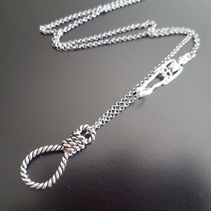 Hang in There - Gothic Steampunk Silver Human Skeleton Hangman's Noose ...