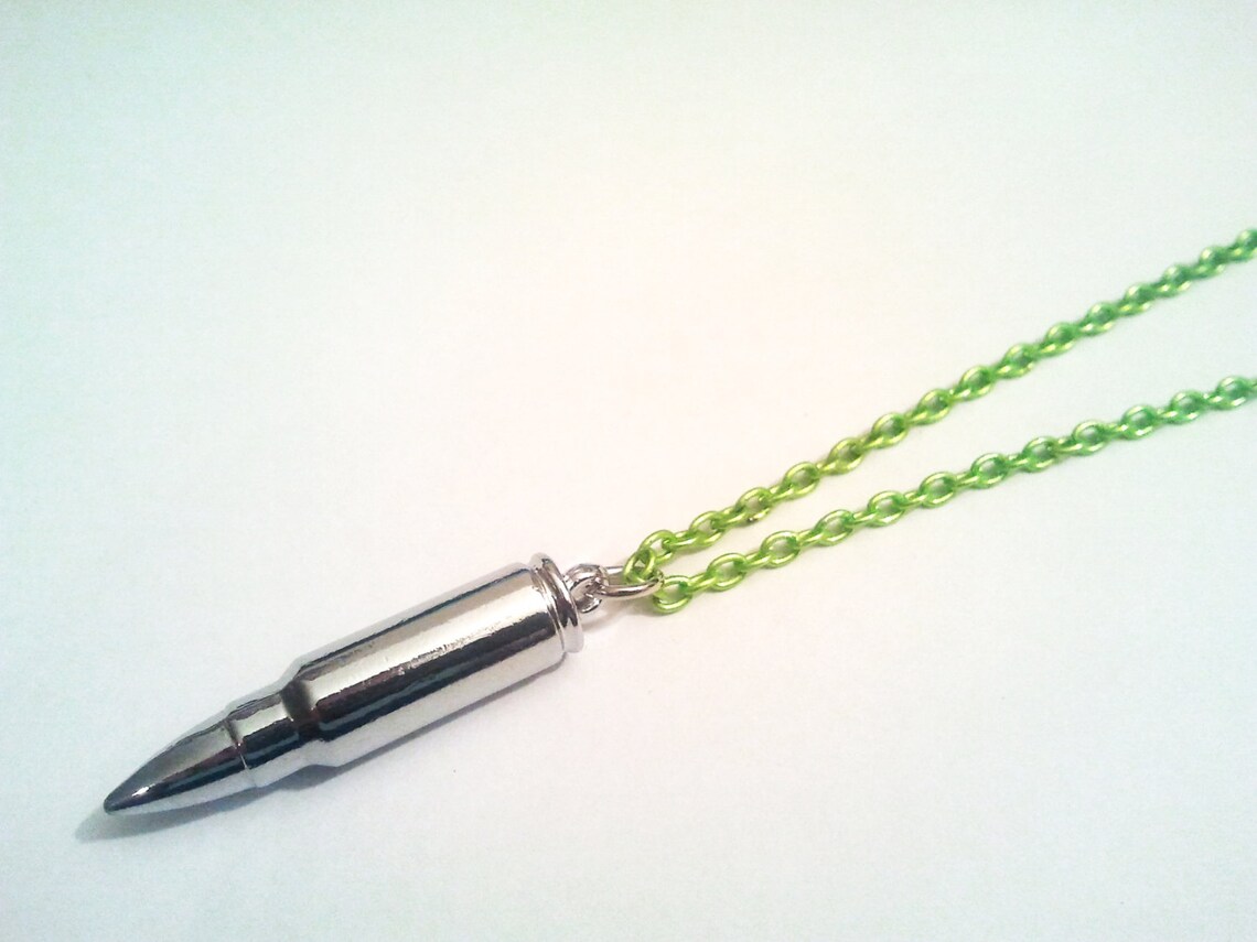 Original Military Silver Bullet Charm Cool Emo Kawaii Link - Etsy