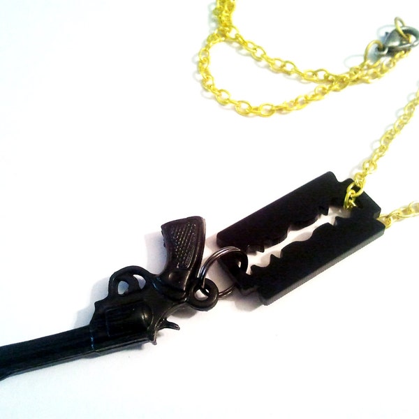 Razor Blade Necklace - Etsy