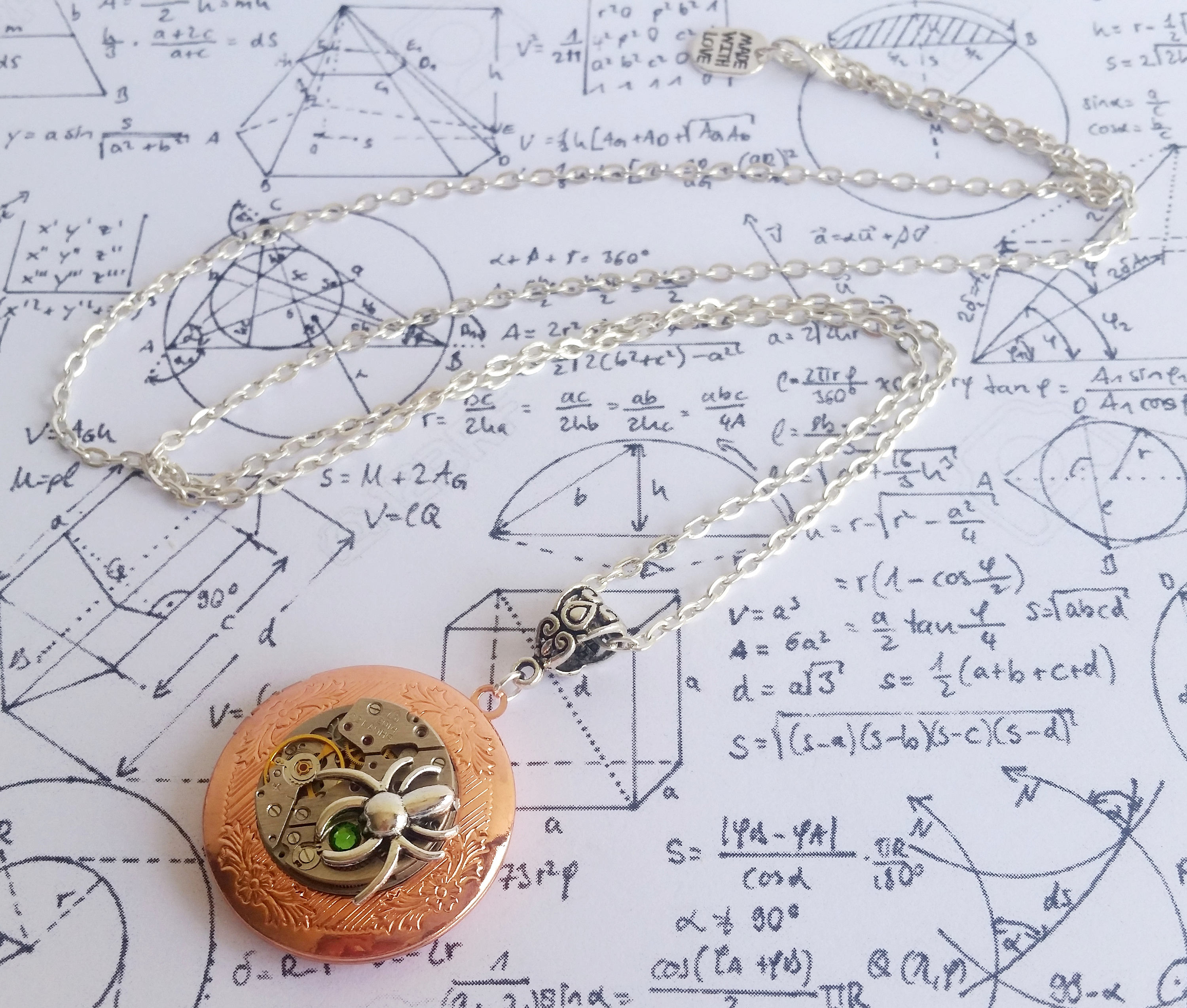 Gothic Steampunk Filigree Spider Silver Clock Watch Gear - Etsy