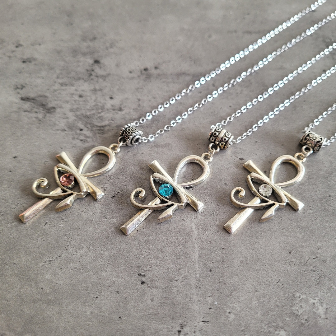 Ankh Ancient Egyptian Fertility Sign Eye Charm Pendant Necklace - Etsy